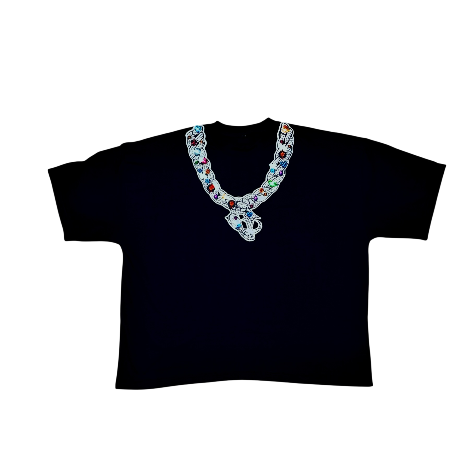 Iced Out Silver Tee (GEMS) – Unmatched Culture